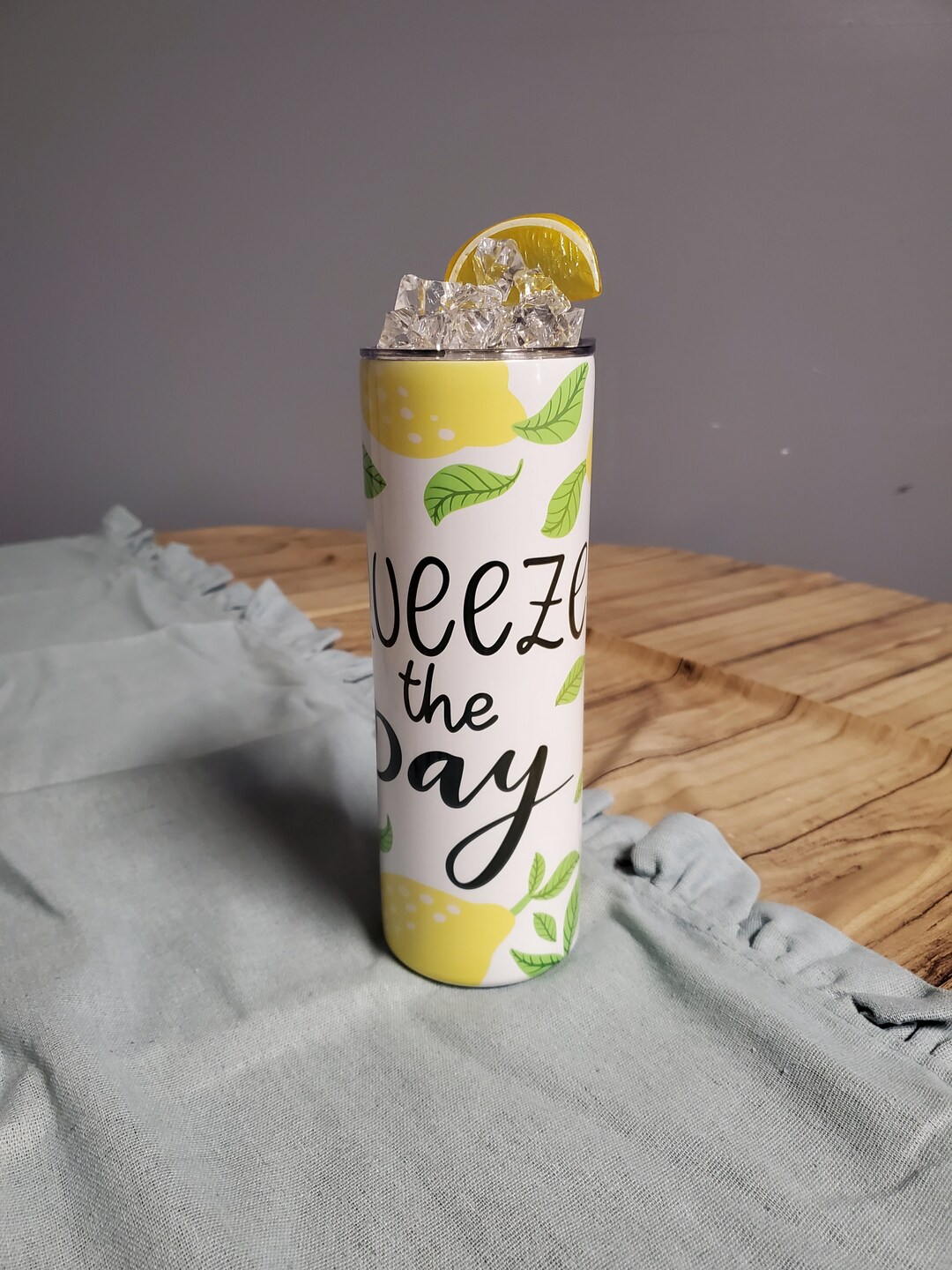 Lemonade 20oz Skinny Tumbler With Removable Topper, Tumbler With Straw ...