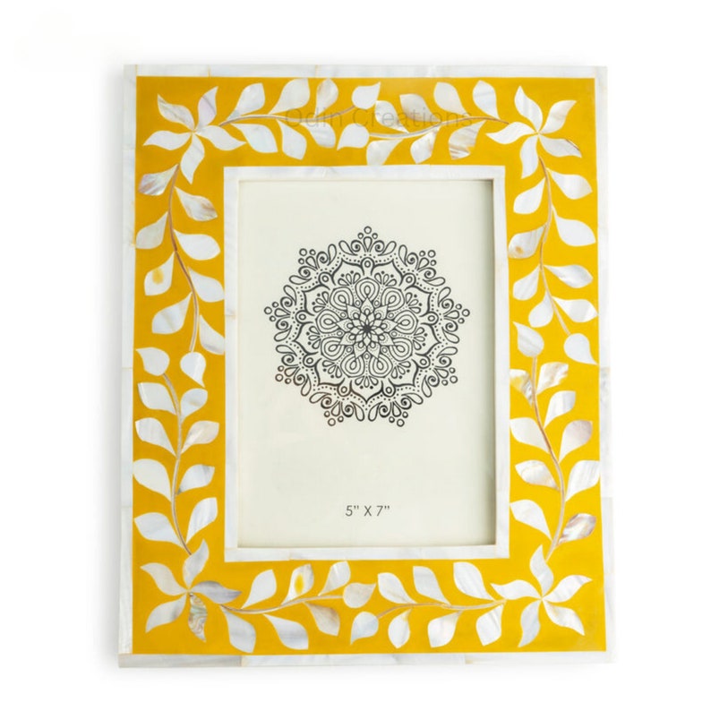 Inlay Handmade Frame, Handcrafted Bone Inlay Picture Frame, Mother of ...