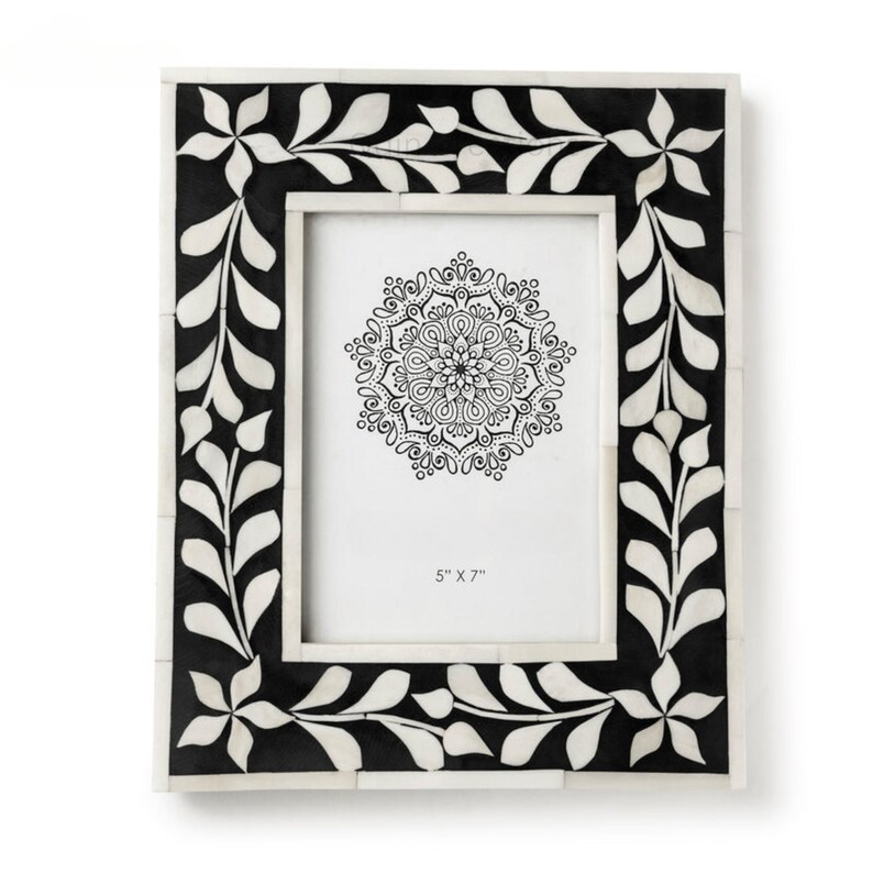 Inlay Handmade Frame, Handcrafted Bone Inlay Picture Frame, Mother of ...
