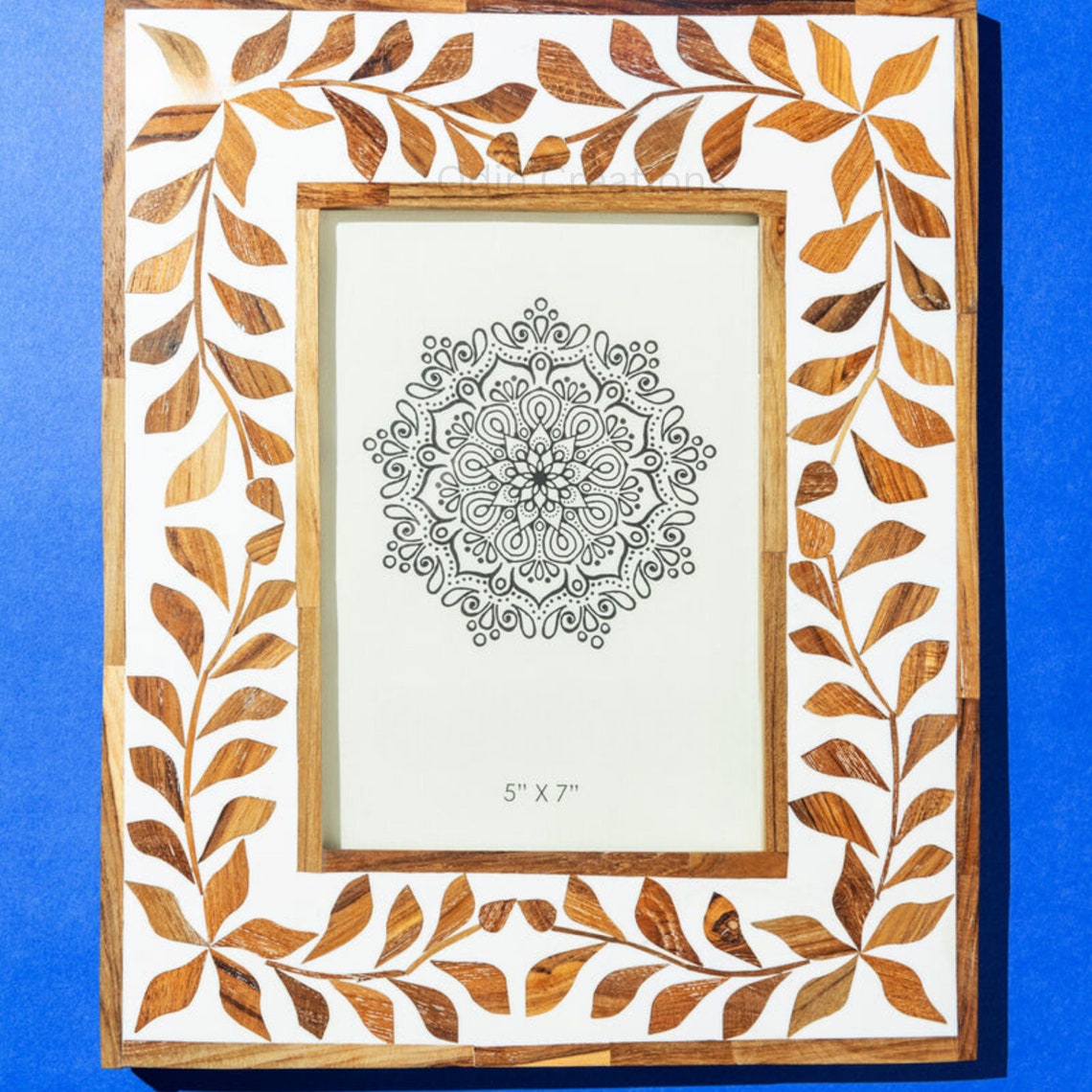 Inlay Handmade Frame, Handcrafted Bone Inlay Picture Frame, Mother of ...