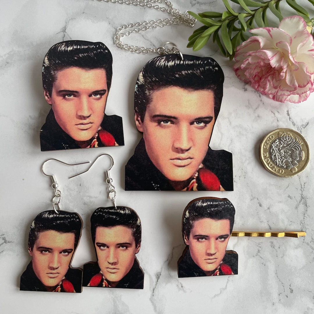 Elvis Wooden Jewellery. Elvis the Pelvis. King of Rock and Roll. - Etsy