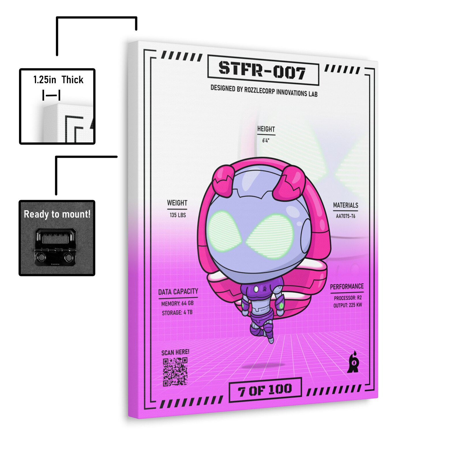 STFR-007 Robot Wall Art Robot Digital Art Robot Art - Etsy