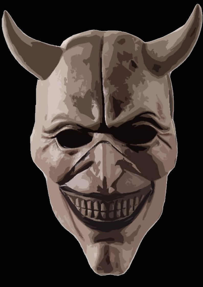 Black Phone the Grabber Printable Mask Halloween Fancy - Etsy