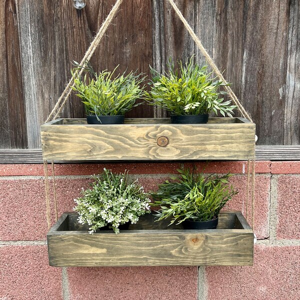 Hanging Planter 2 Tier - Etsy