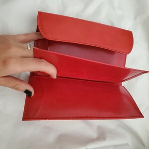 Red Vintage Check Book Wallet - Etsy