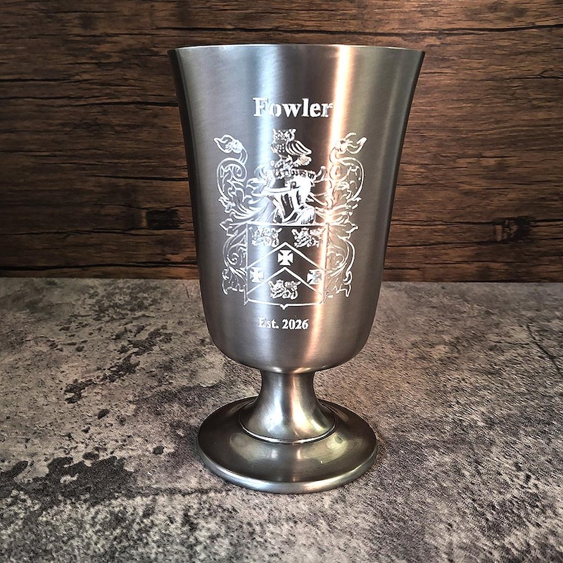 Custom Silver Wedding Goblet - Etsy UK
