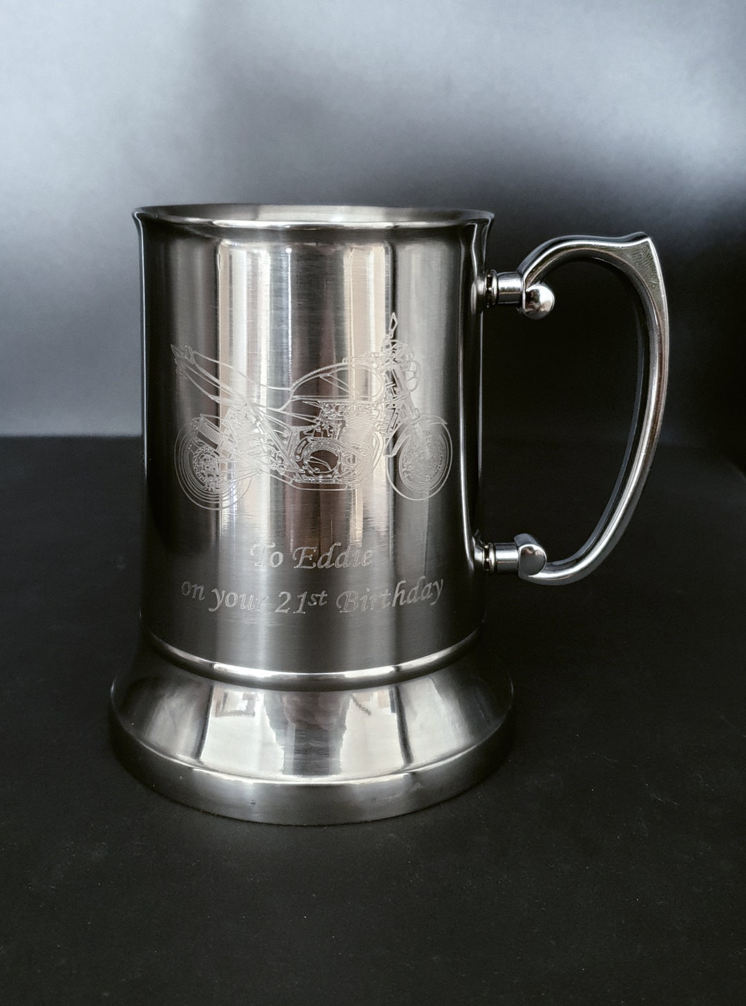 Personalised Silver Stainless Steel Tankard - Superb Wedding ...