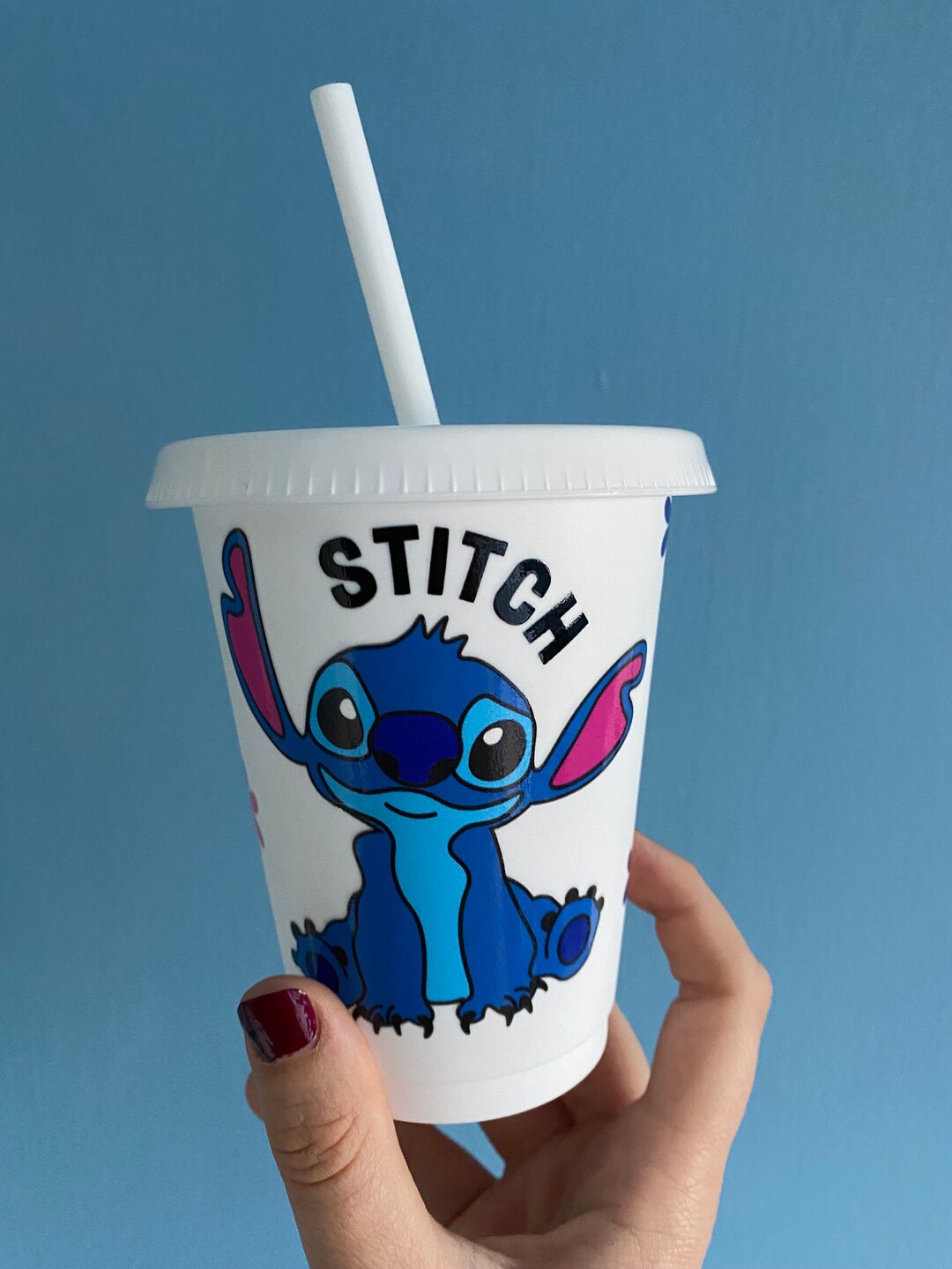 Stitch Inspired Cup Water Juice Kids Childrens Cup Cold Drinks Party ...