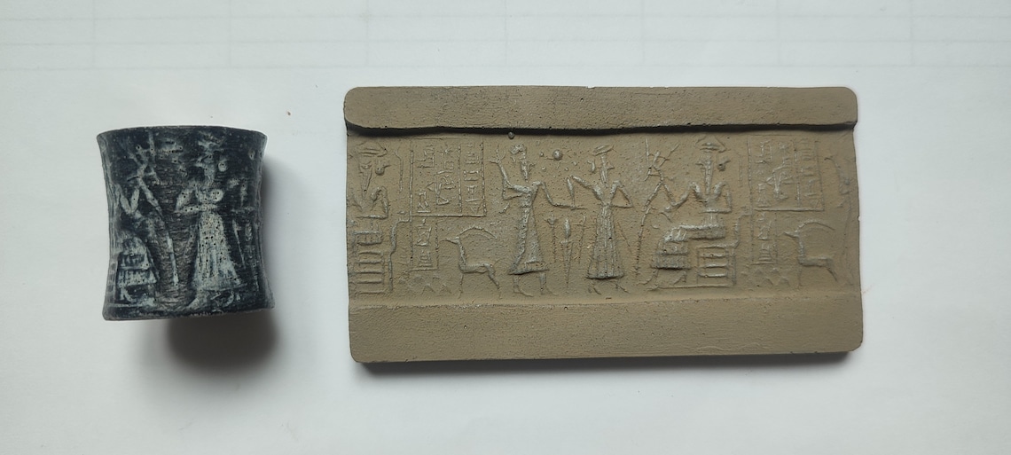 THE MOST CONTROVERSIAL Sumerian Seal Va 243 Impression : Showing the 13 ...