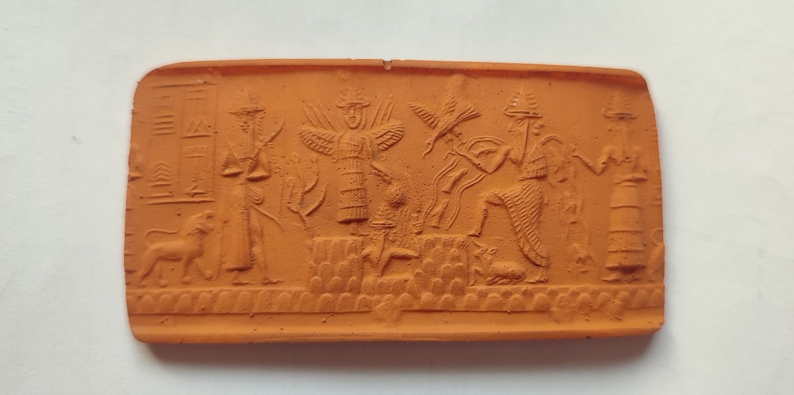 The Adda Seal, Ancient Sumerian Impression 2500 BC - Etsy