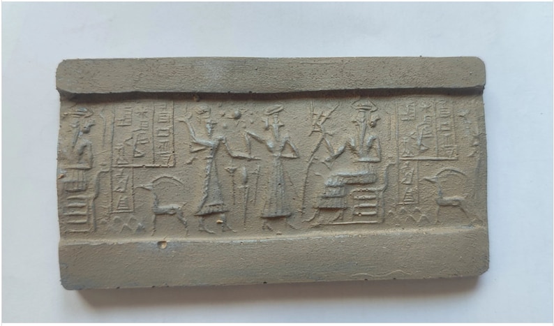 THE MOST CONTROVERSIAL Sumerian Seal Va 243 Impression : Showing the 13 ...