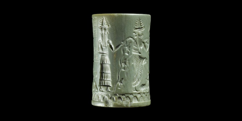 The Adda Seal Ancient Sumerian Cylinder Seal - Etsy