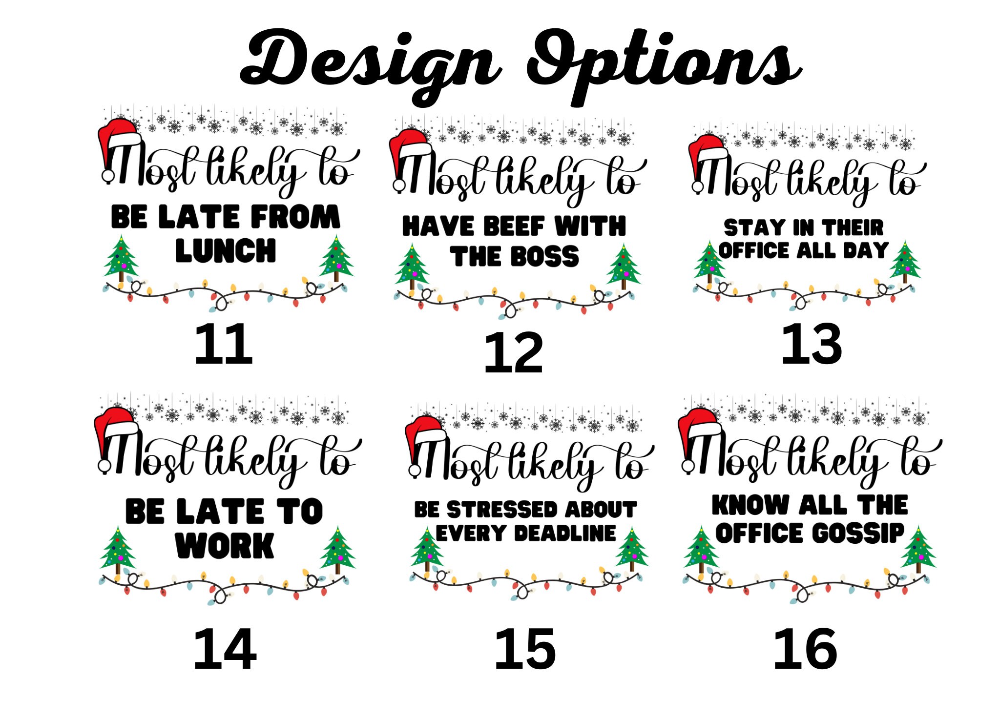 Most Likely to Office Christmas Shirts, Work Party Shirt Matching ...