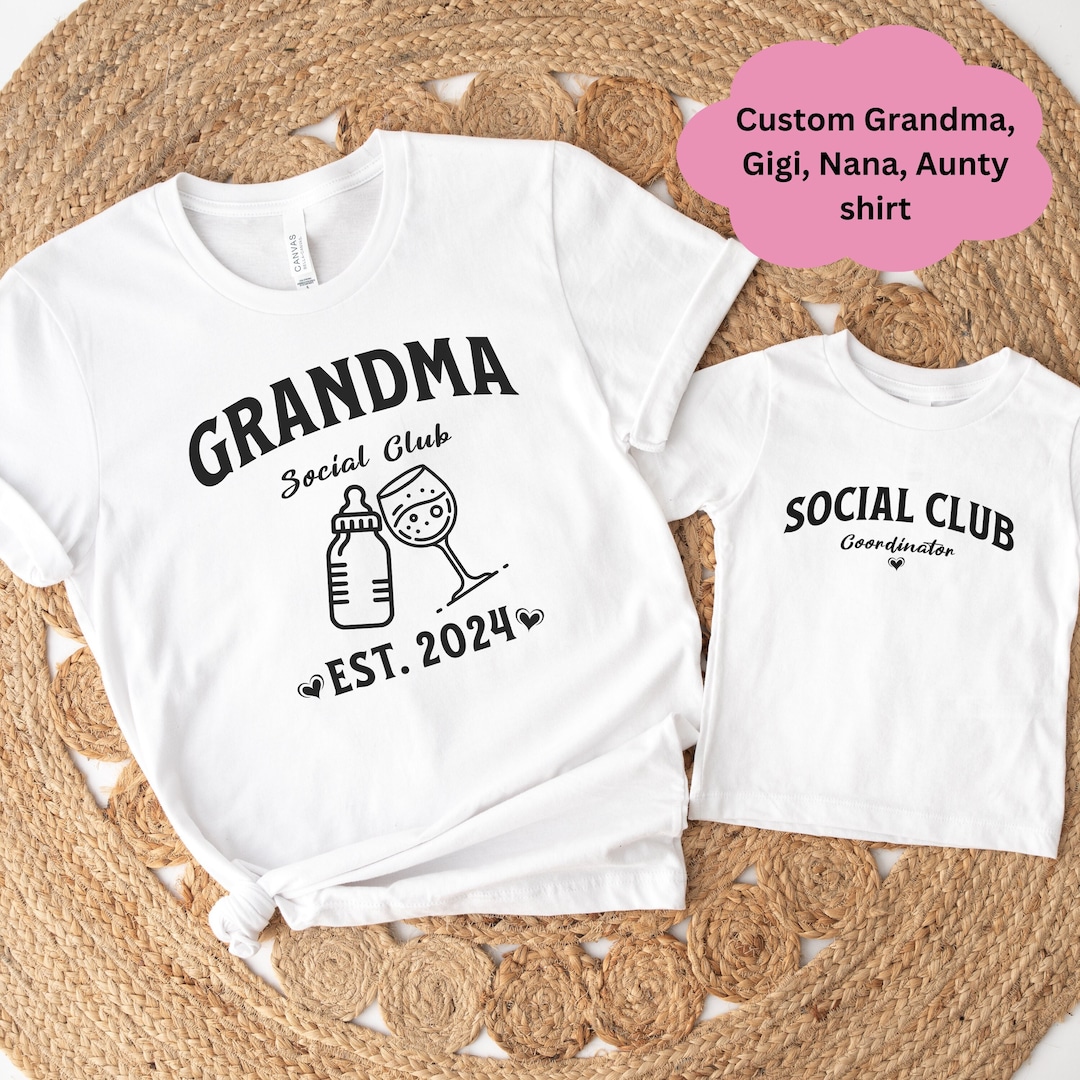 Grandma and Grandchild Matching Set, Funny Grandmother Shirt, New ...