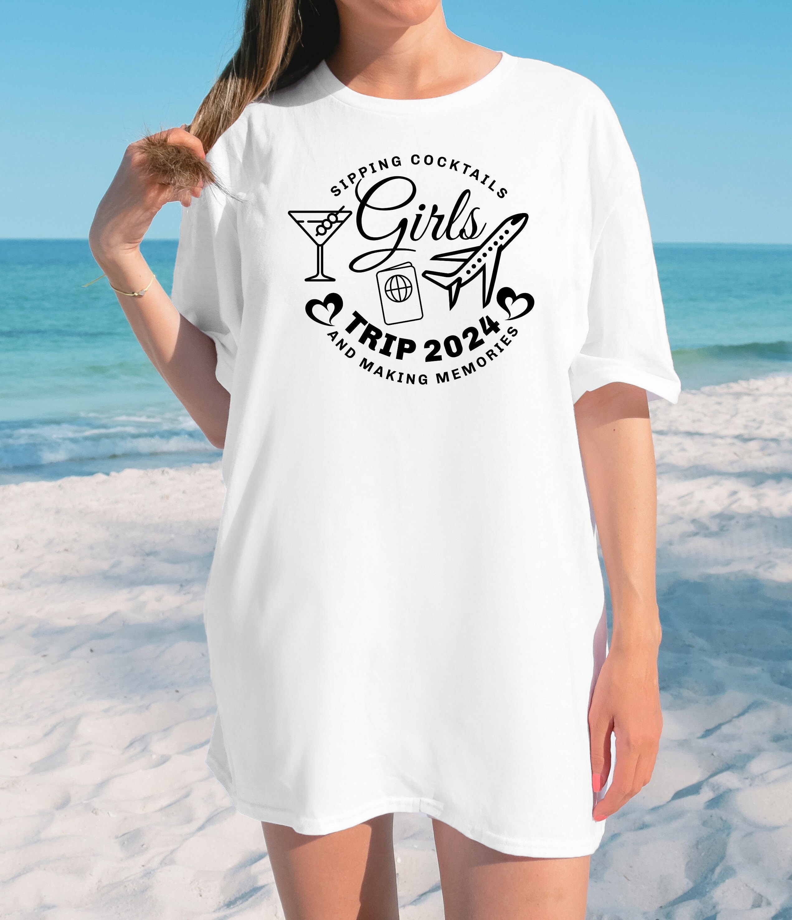 Custom Girls Trip Cocktails Shirt 2024, Girls Weekend Shirt, Girls ...