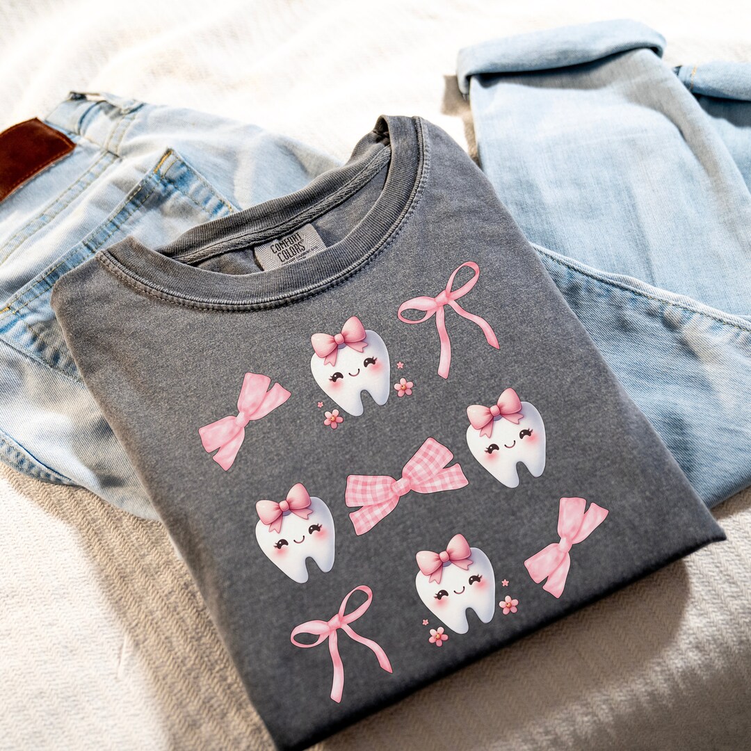 Custom Girly Dental Shirt, Girly Dental Hygiene, Personalized Gift for ...