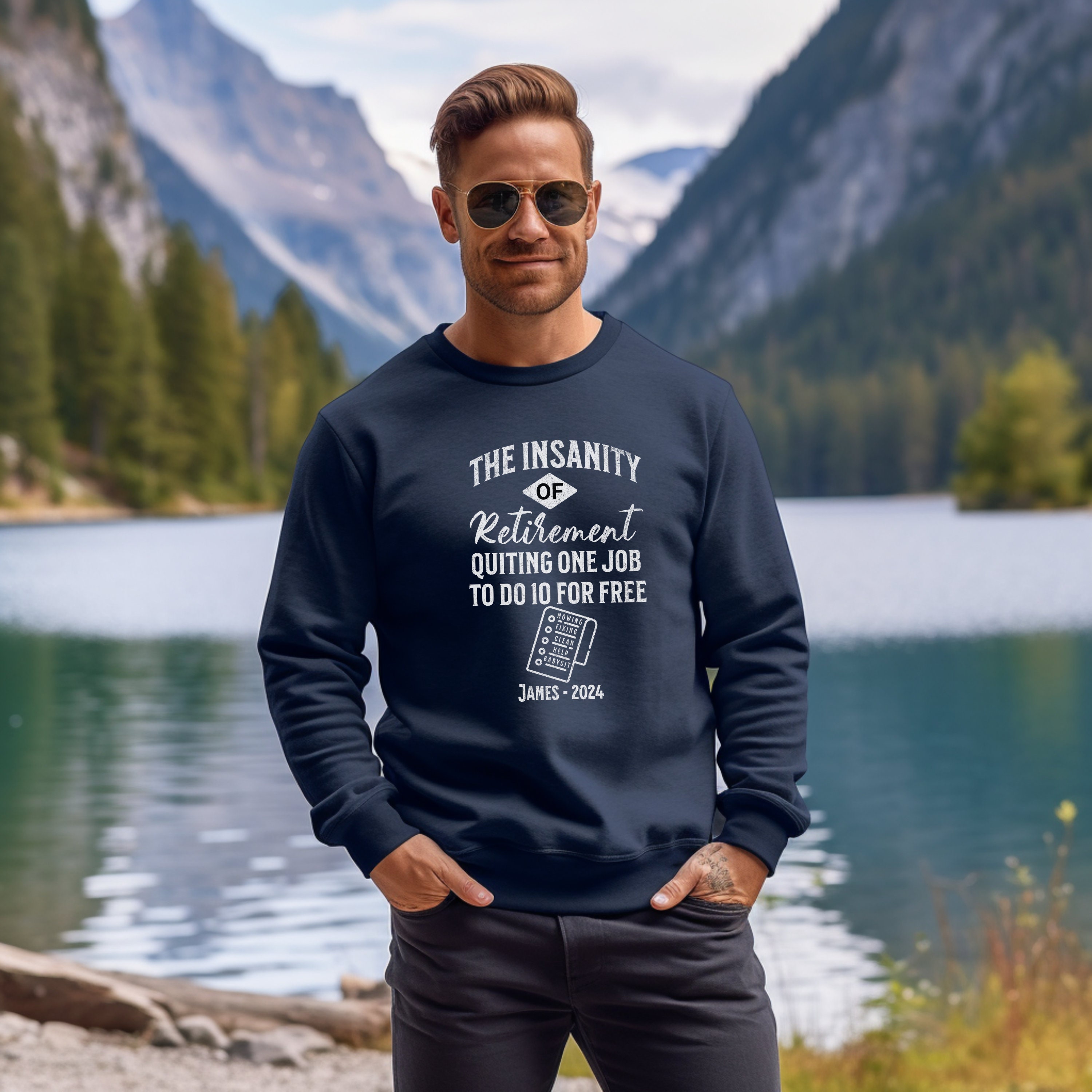 Personalized Retirement Sweatshirt, Class of 2024 Sweater, Funny ...