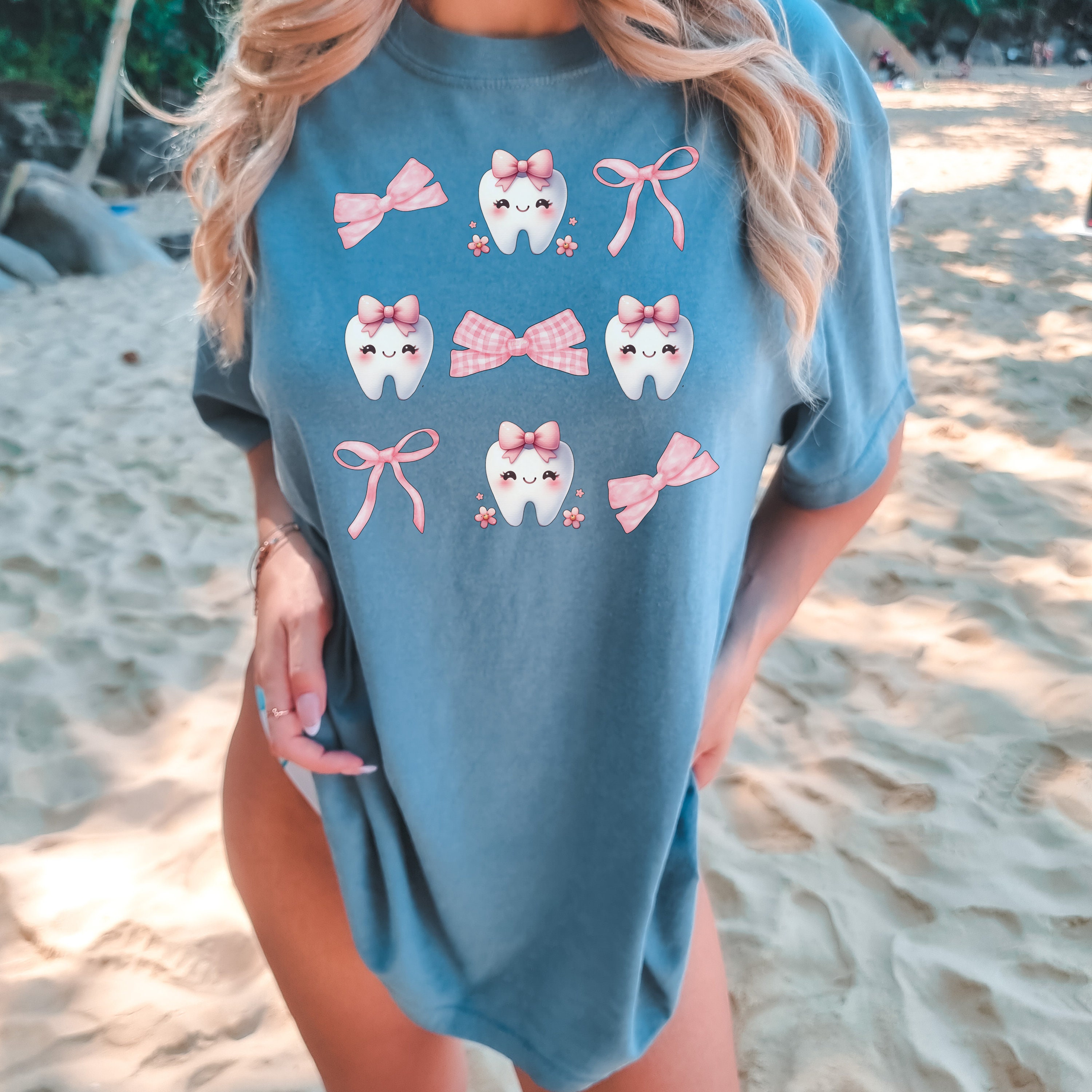 Custom Girly Dental Shirt, Girly Dental Hygiene, Personalized Gift for ...