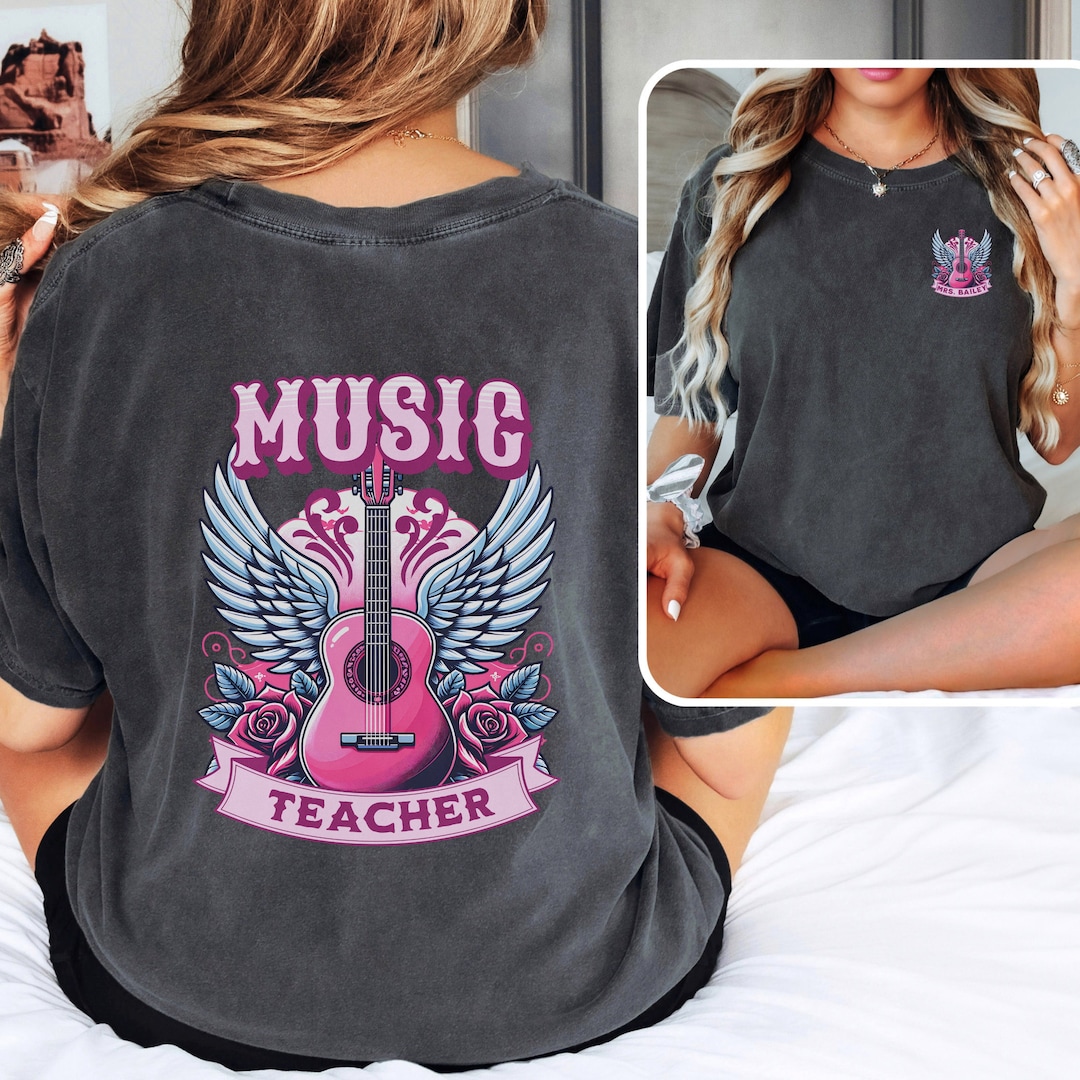 Custom Music Teacher Shirt, Music Teacher Gift, Music Teacher ...