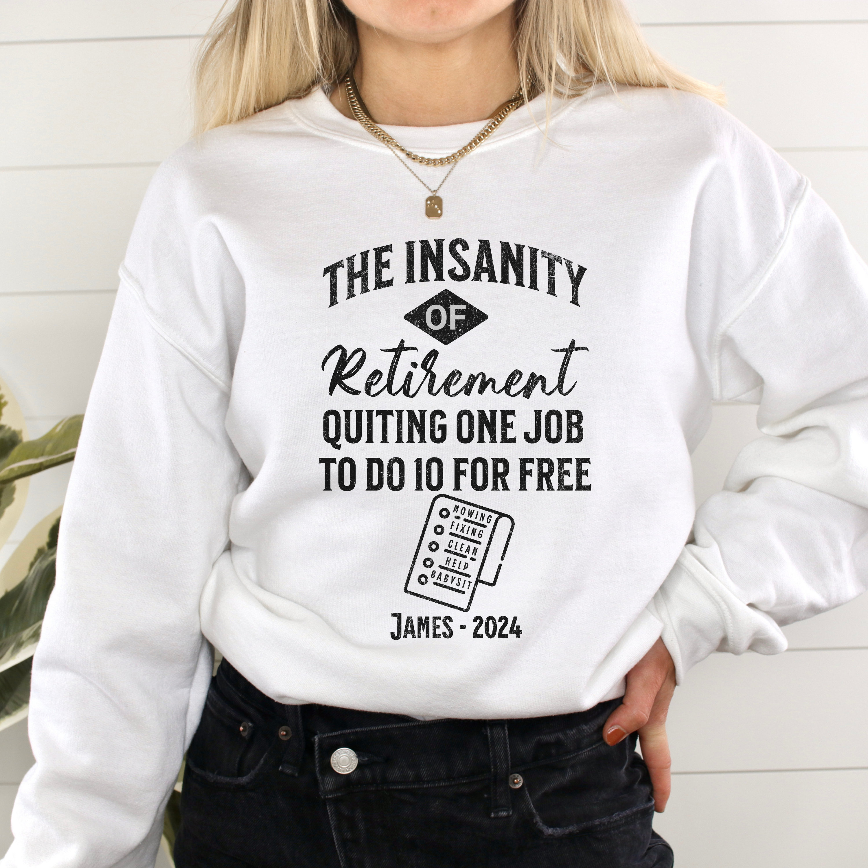 Personalized Retirement Sweatshirt, Class of 2024 Sweater, Funny ...