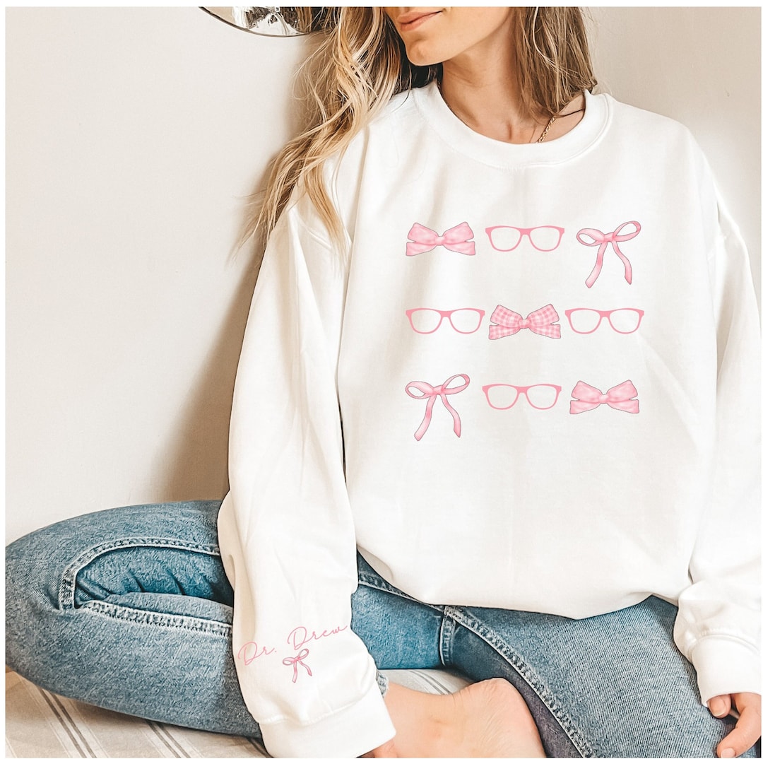 Custom Optometry Girly Sweatshirt,personalized Optician Gifts ...