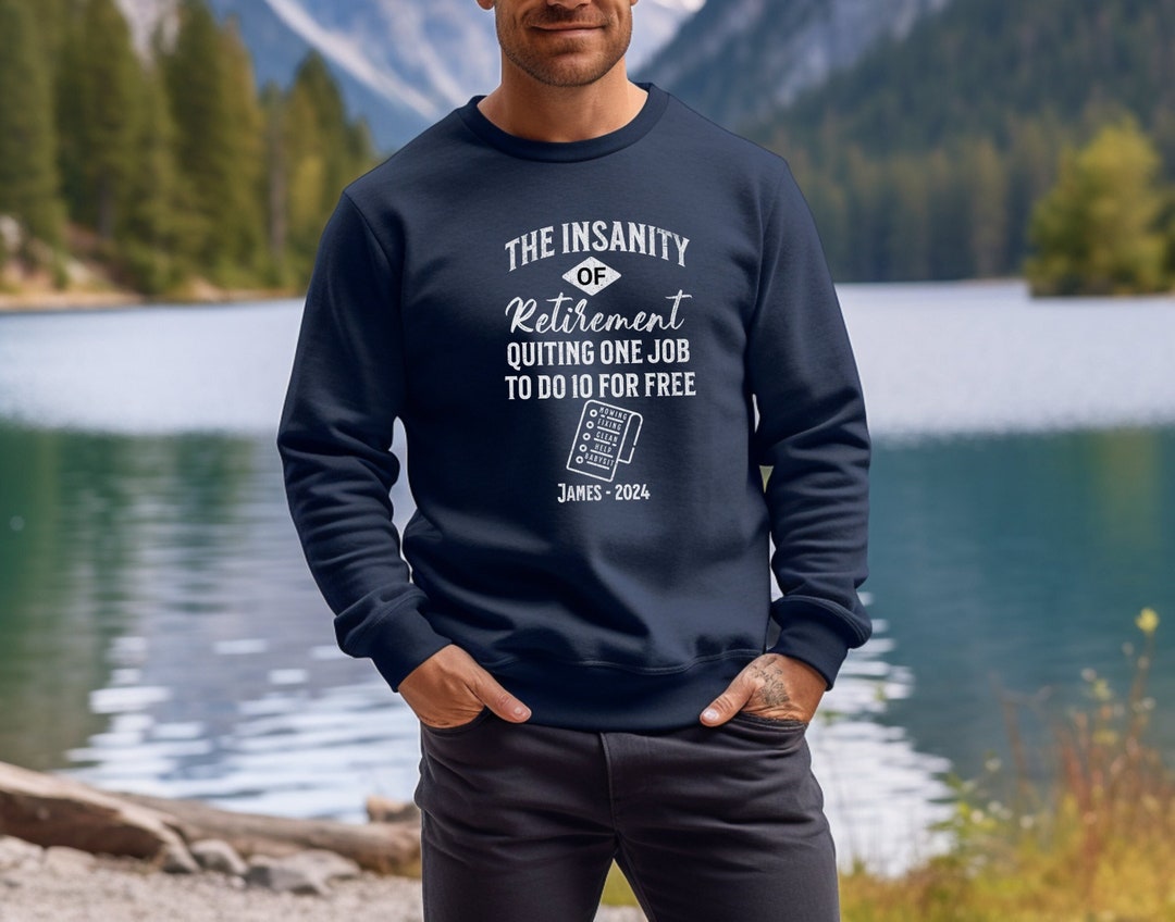 Personalized Retirement Sweatshirt, Class of 2024 Sweater, Funny ...