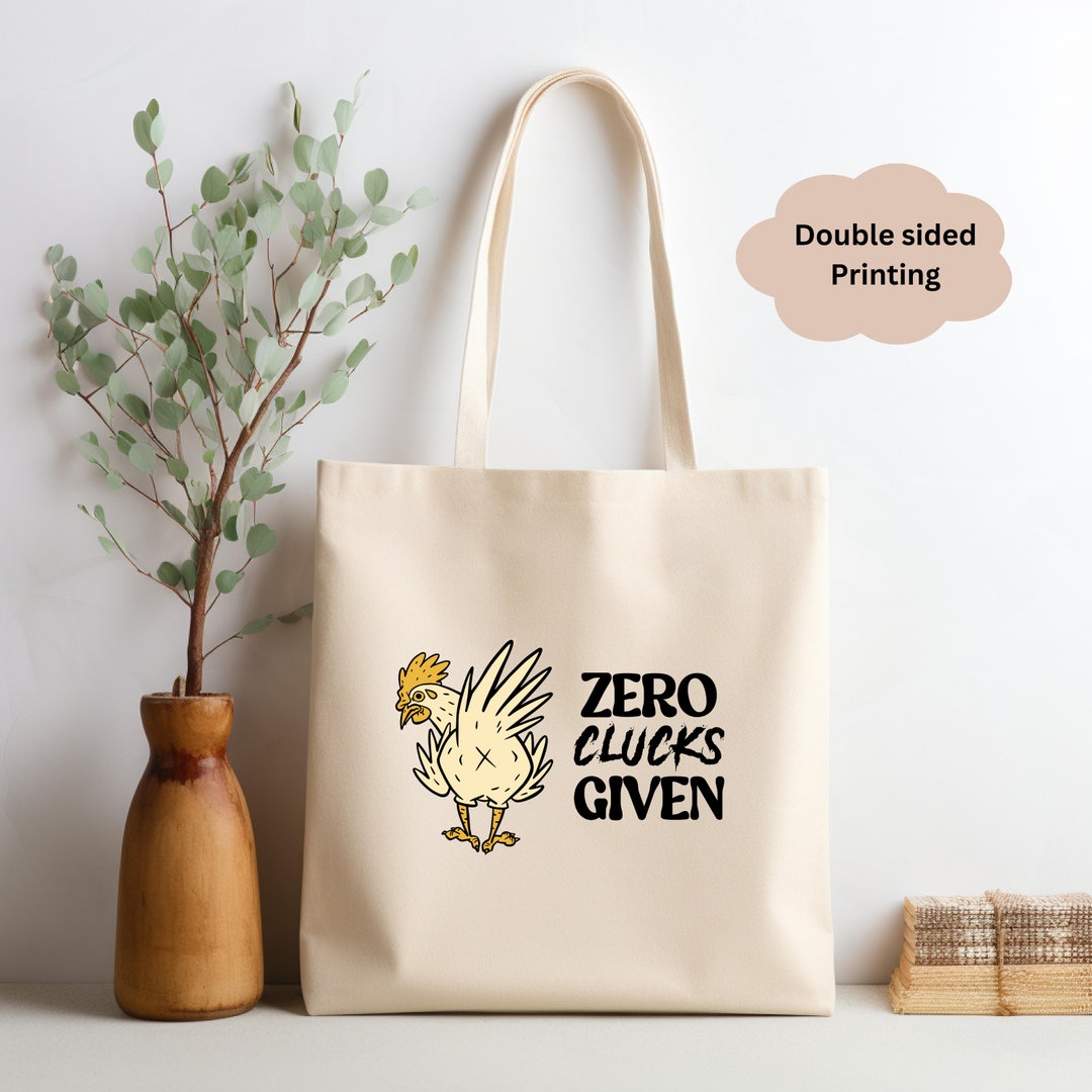 Funny Chicken Tote Bag, Chicken Butt Canvas, Chicken Lover Farmer Gift ...