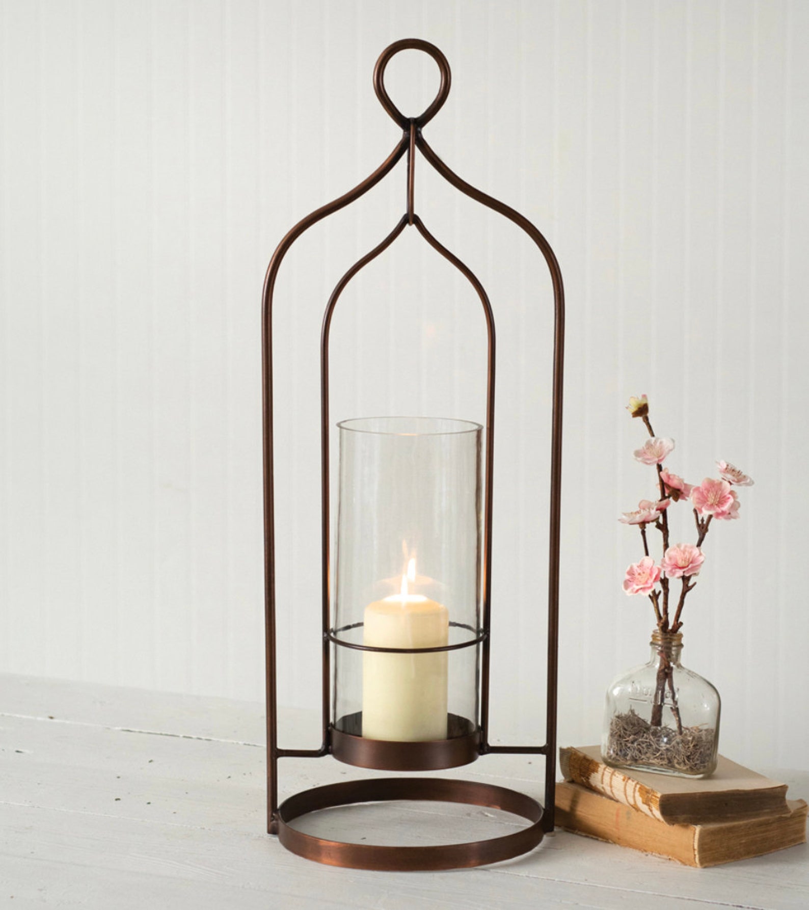 Farmhouse Style Candle Holder Lantern - Etsy