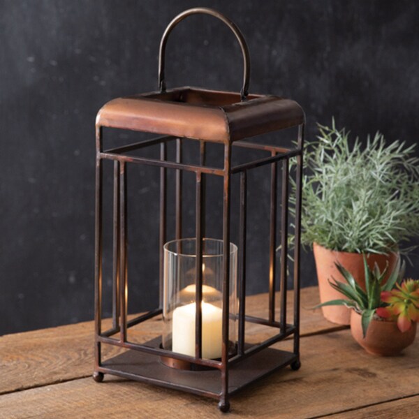 Copper Lantern - Etsy