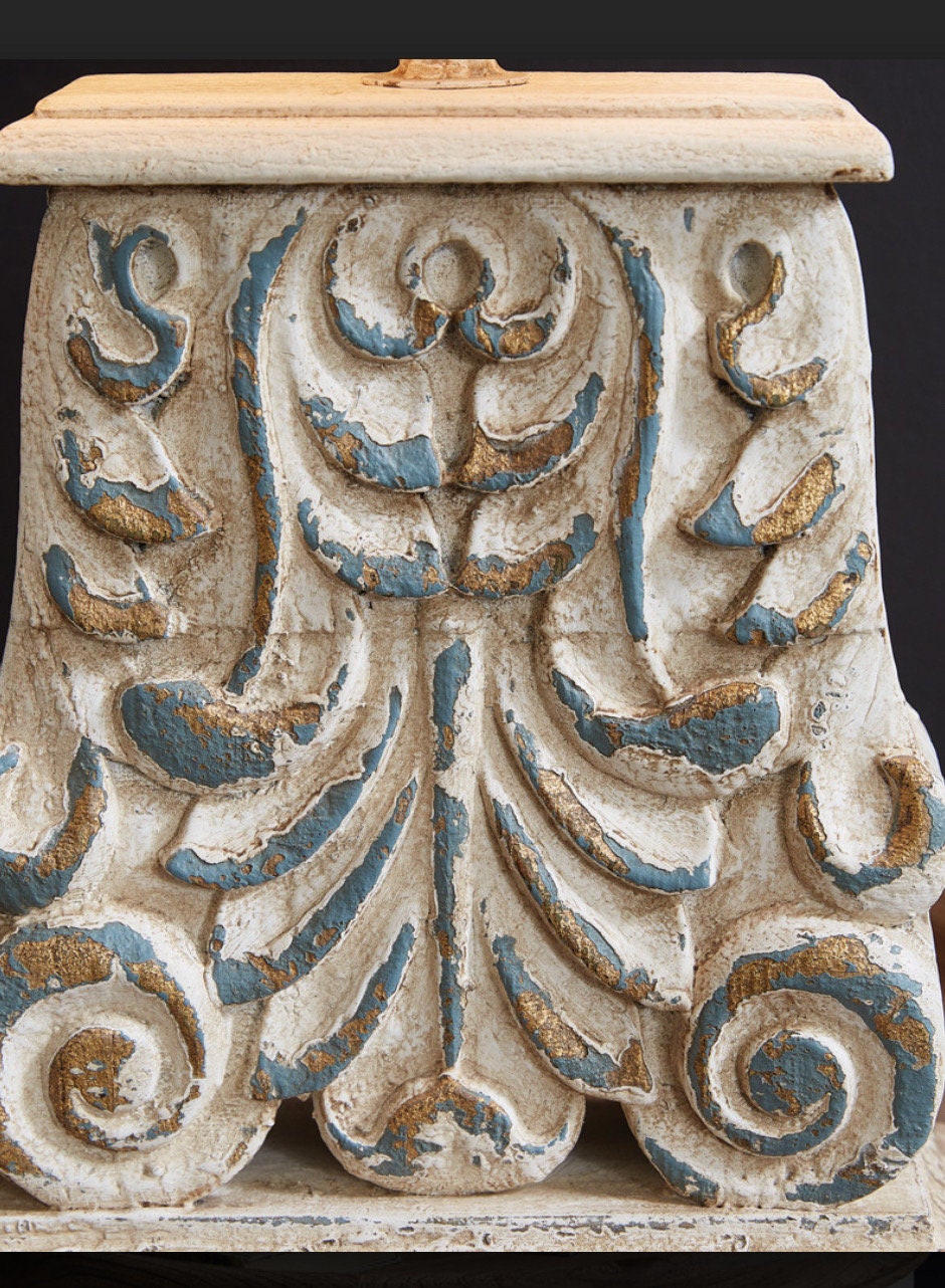 Distressed Farmhouse Tabletop Lamp - Etsy