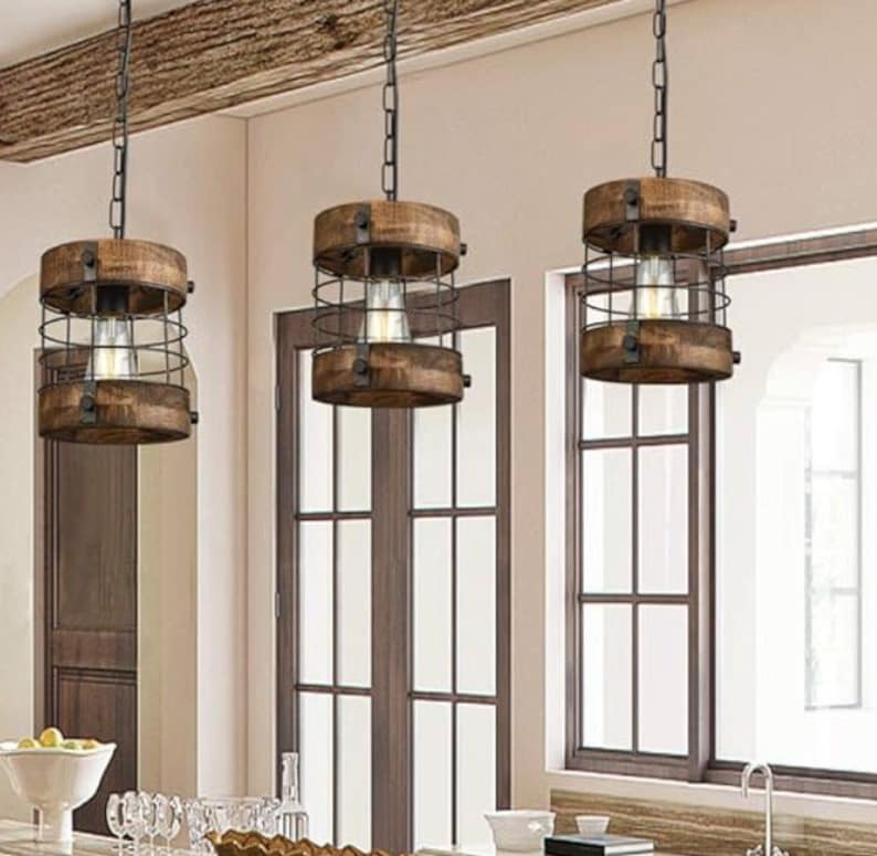 Farmhouse Styie Pendant Light - Etsy