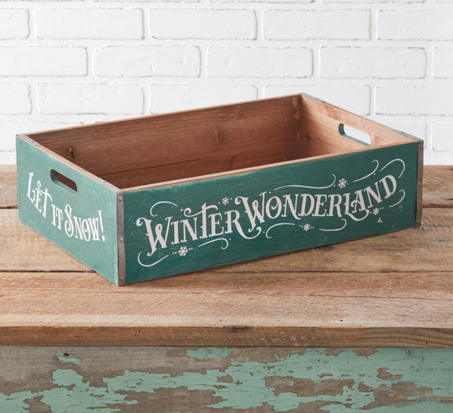 Winter Wonderland Vintage Inspired Holiday Crate - Etsy