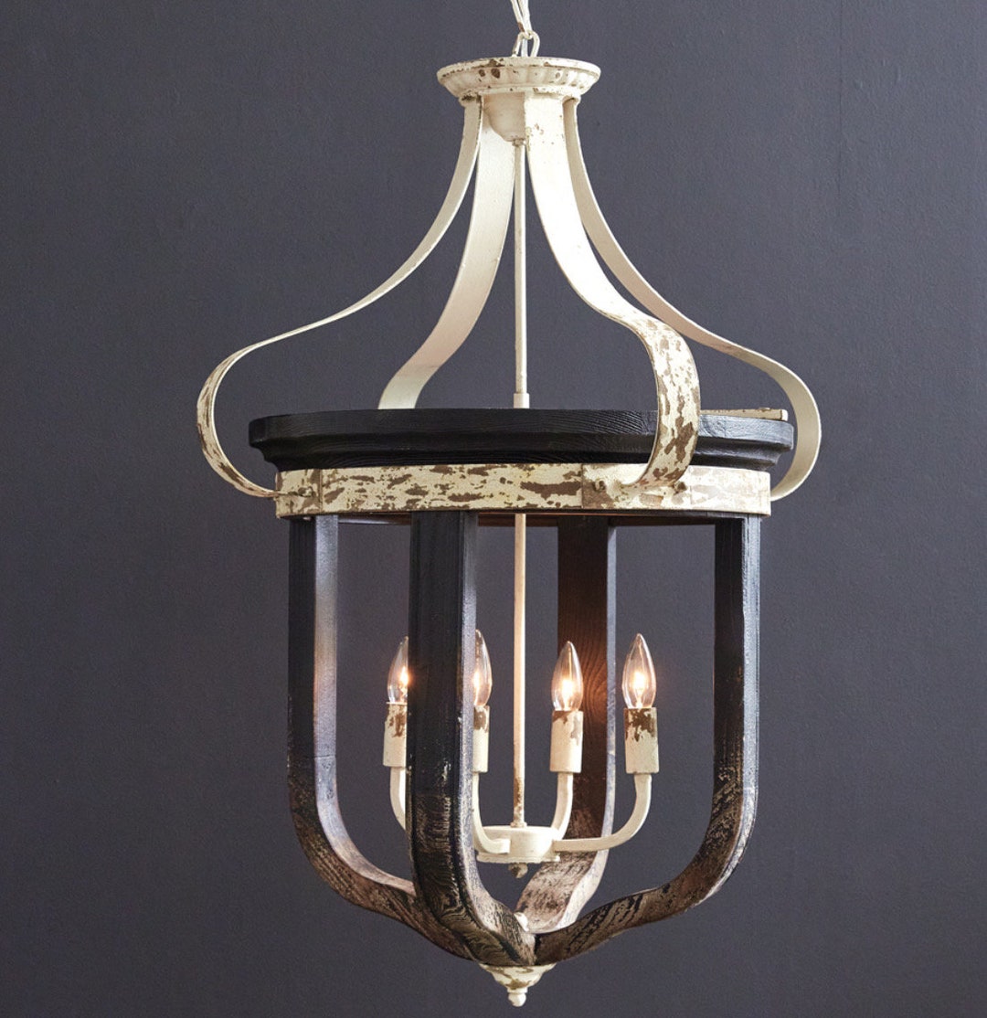 Distressed Pendant Light Modern Farmhouse Pendant Light - Etsy