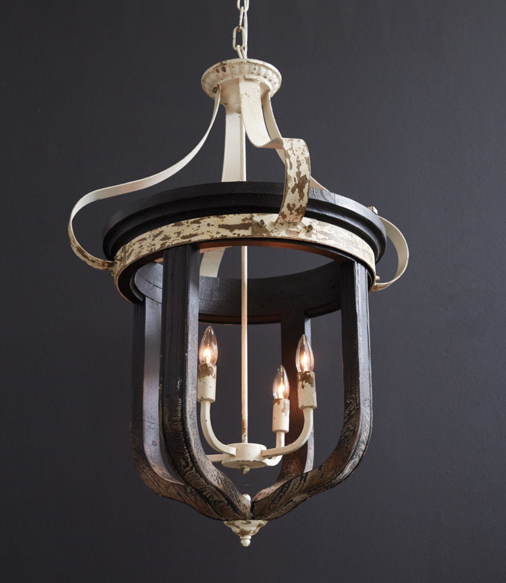 Distressed Pendant Light Modern Farmhouse Pendant Light - Etsy