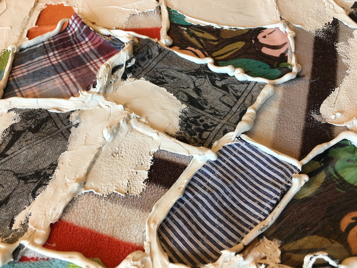 Collage on Canvas Mixed Media - Etsy