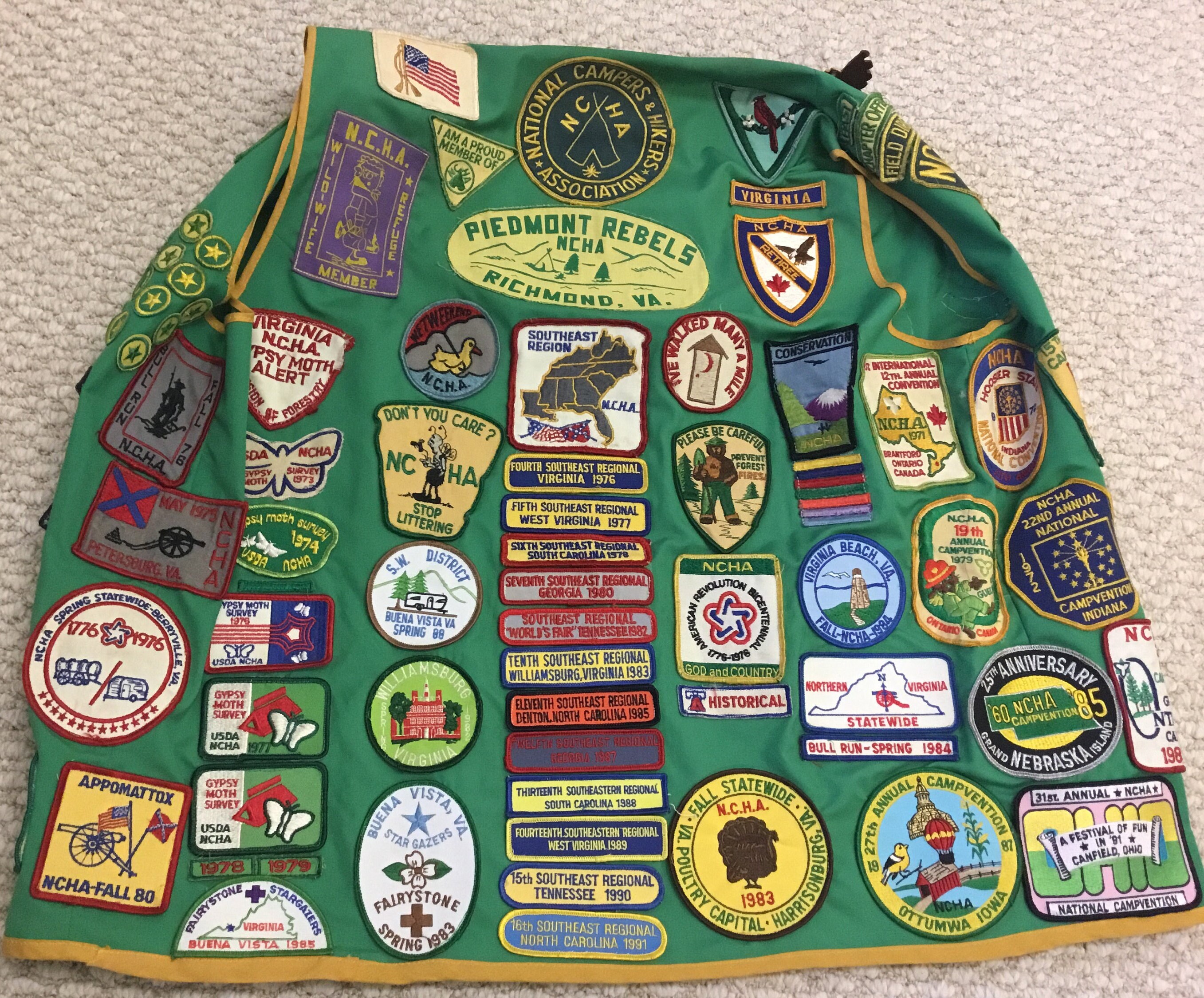 NCHA National Campers & Hikers Officer Charter Member Patch - Etsy