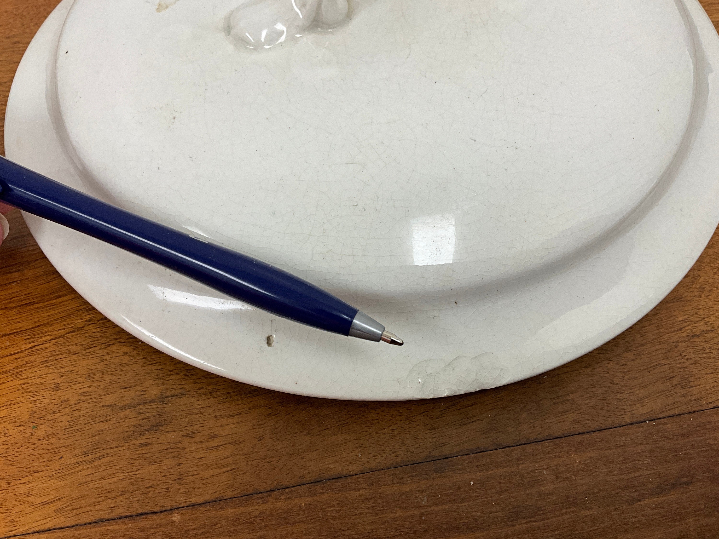 Antique Ironstone Chamber Pot Lid Only. 9 Diameter. Ornate Handle. - Etsy