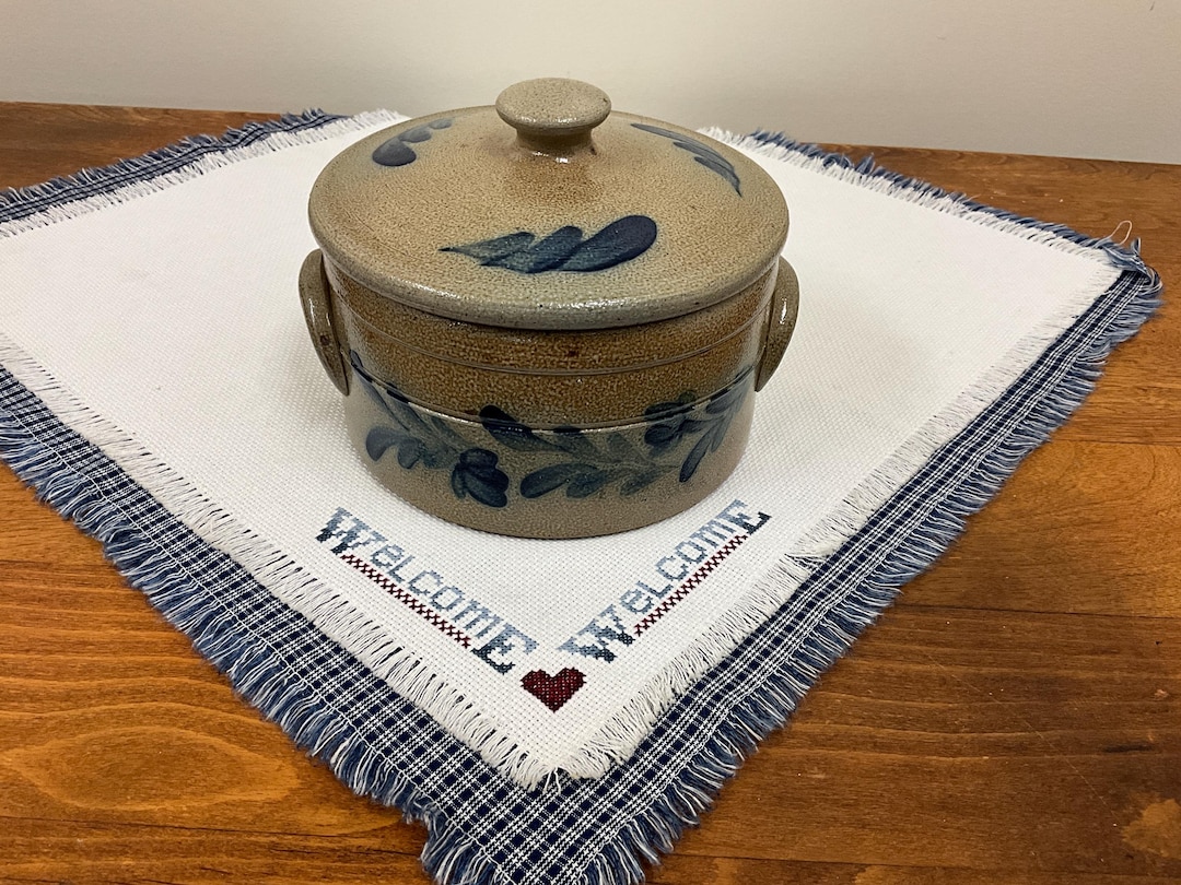 Vintage Rowe Pottery Historical Collection 1998 Stoneware Crock With ...