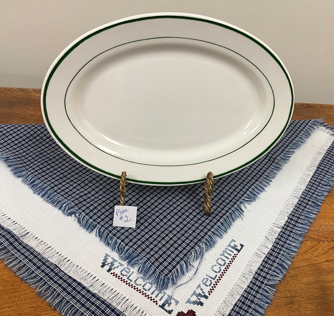 Authentic Restaurant Ware Buffalo China Oval Plate. Large Size With ...