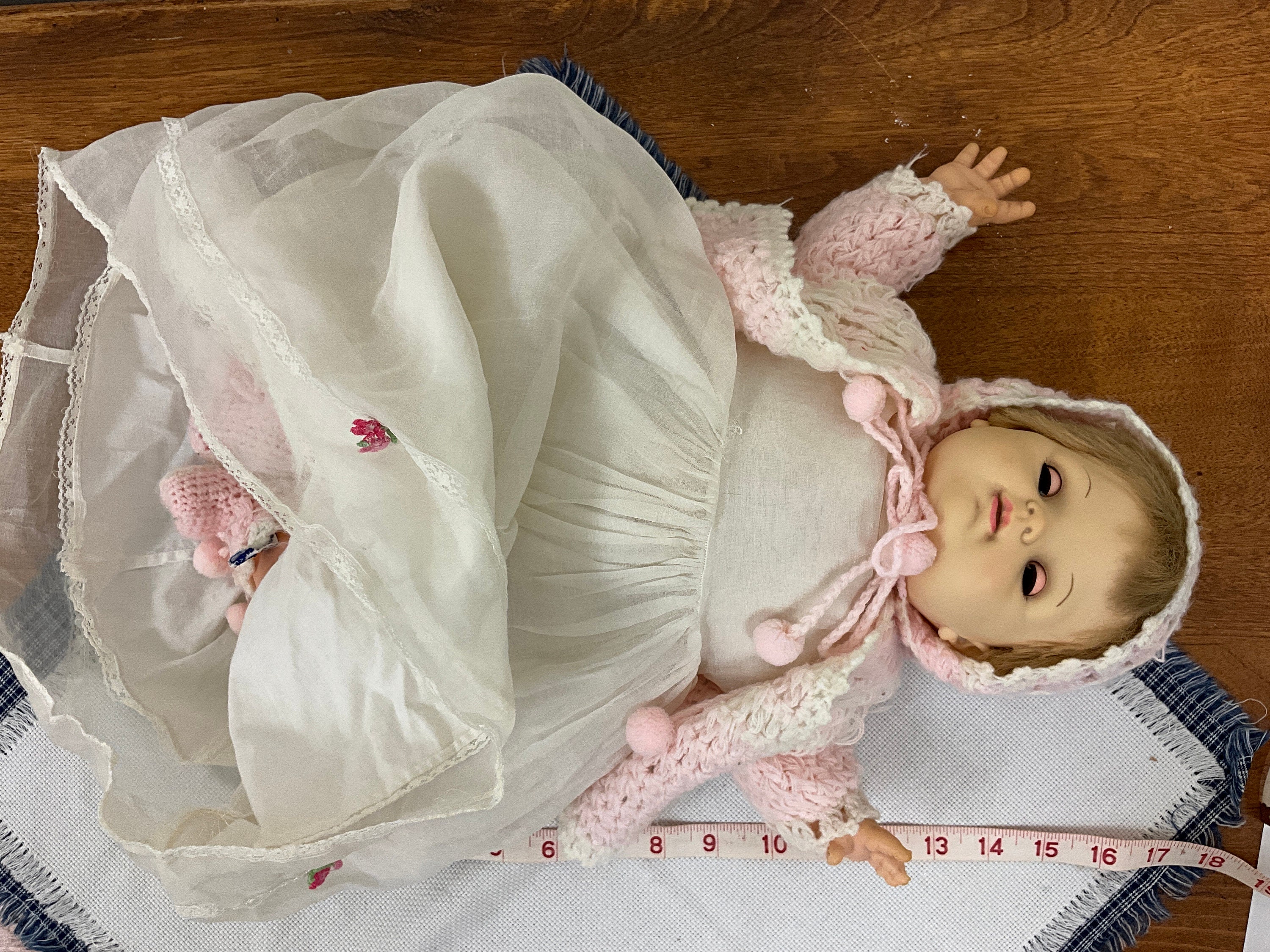 Vintage 1965 Effanbee Baby Doll 9500 L With Original Hand Made Outfit ...