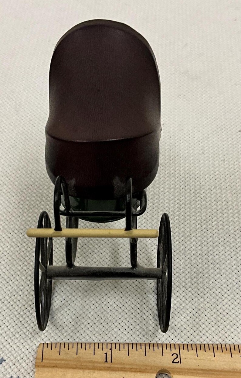 Vintage Colin & Yvonne Roberson Baby Carriage Pram Doll House Miniature ...