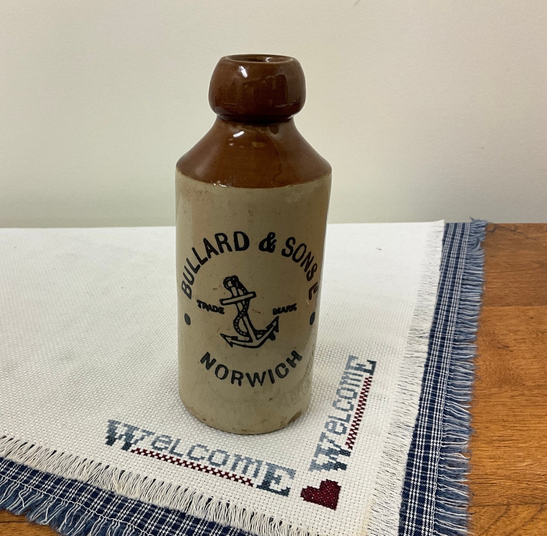 Anchor Pictorial Bullard & Sons Norwich Stoneware Ginger Beer Bottle - Etsy