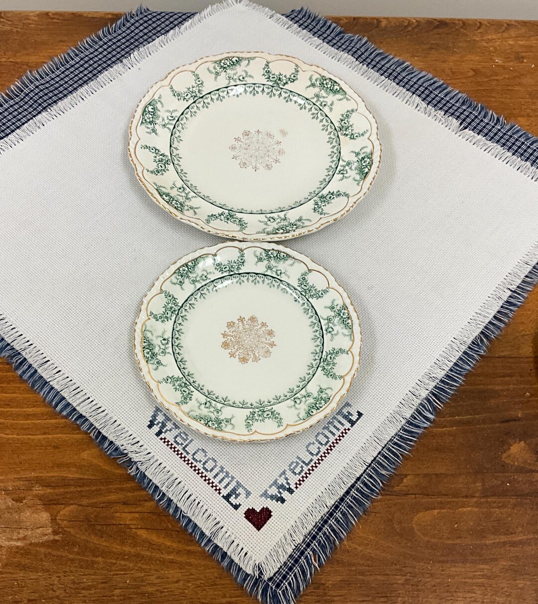 9 and 7 Warwick Plate Set. John Maddock England Royal Viitreous ...