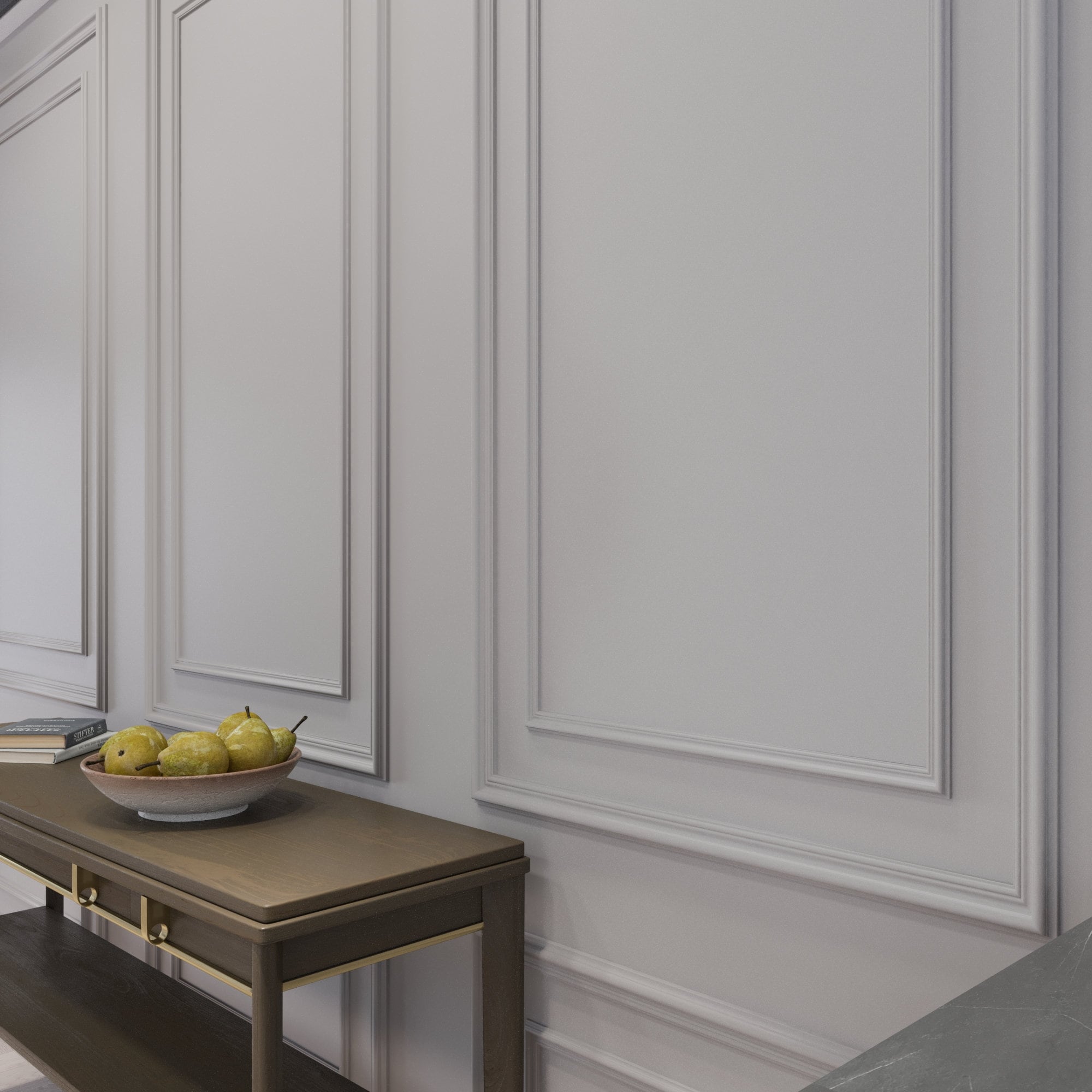 Wall Molding Package Ready to Assemble, Pre-cut Factory Primed, Wall ...