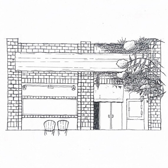 Storefront Illustration LM Market - Etsy