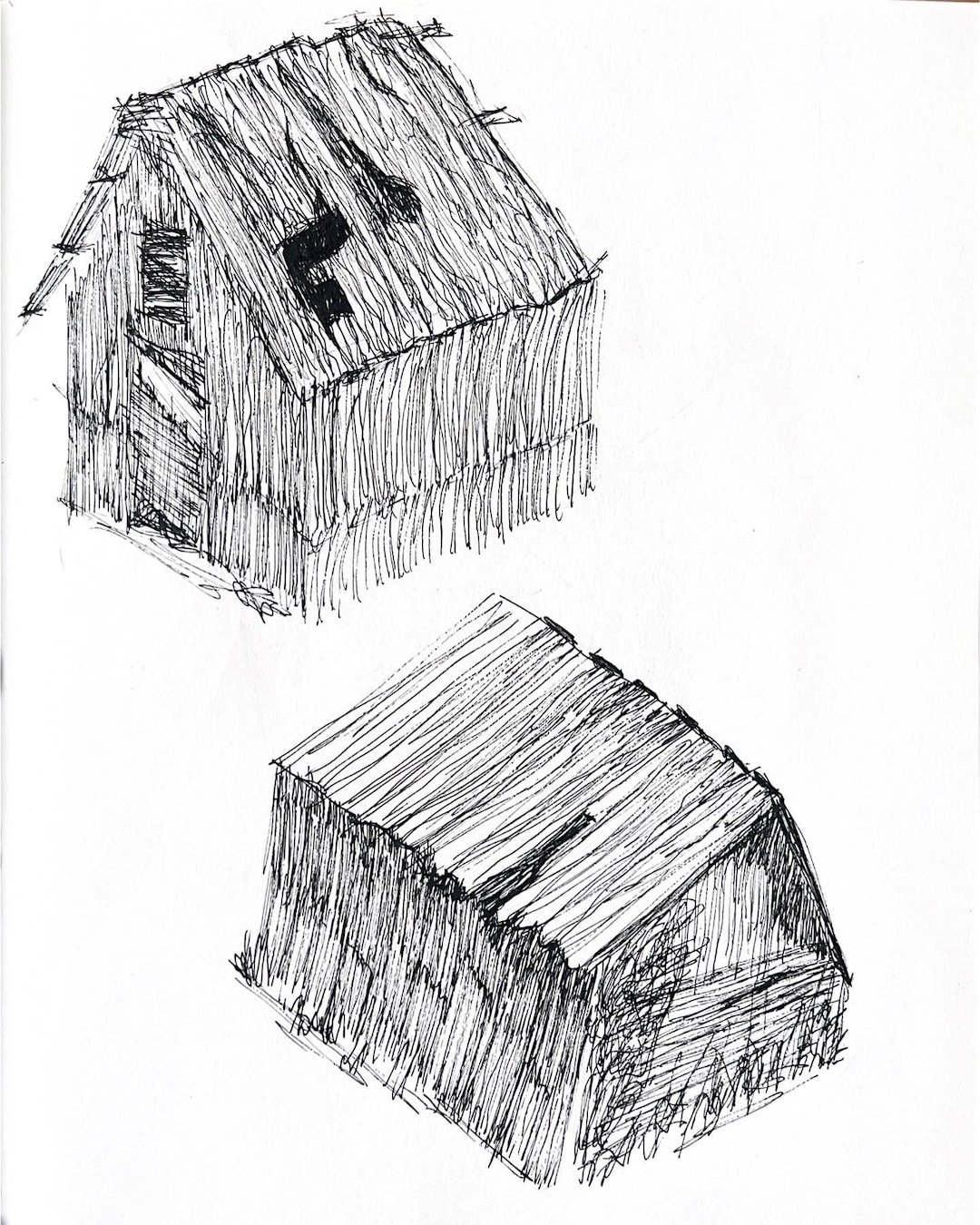 Barn Shed Sketches - Etsy