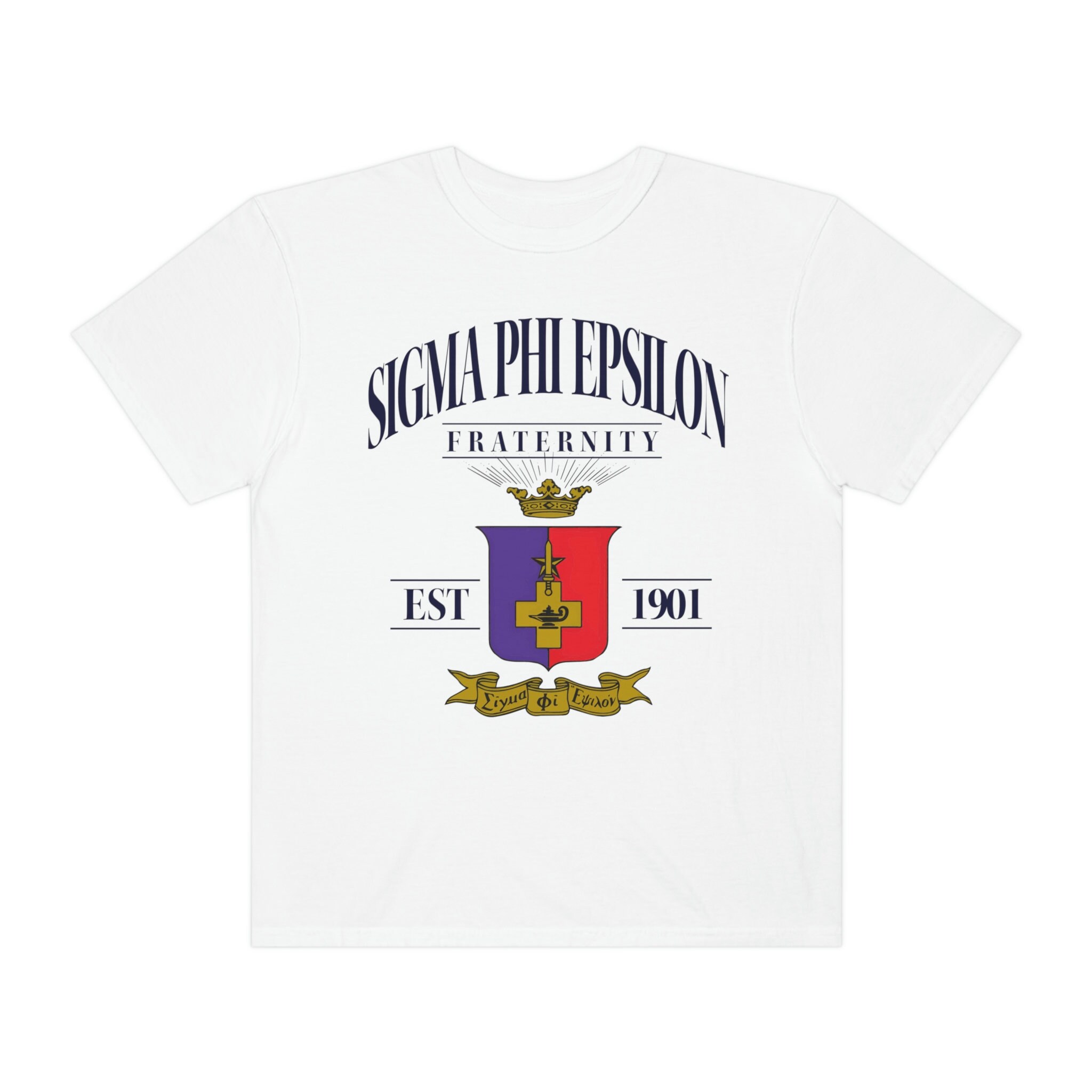 Sigma Phi Epsilon Fraternity College Comfy Soft Heavyweight T-shirt ...
