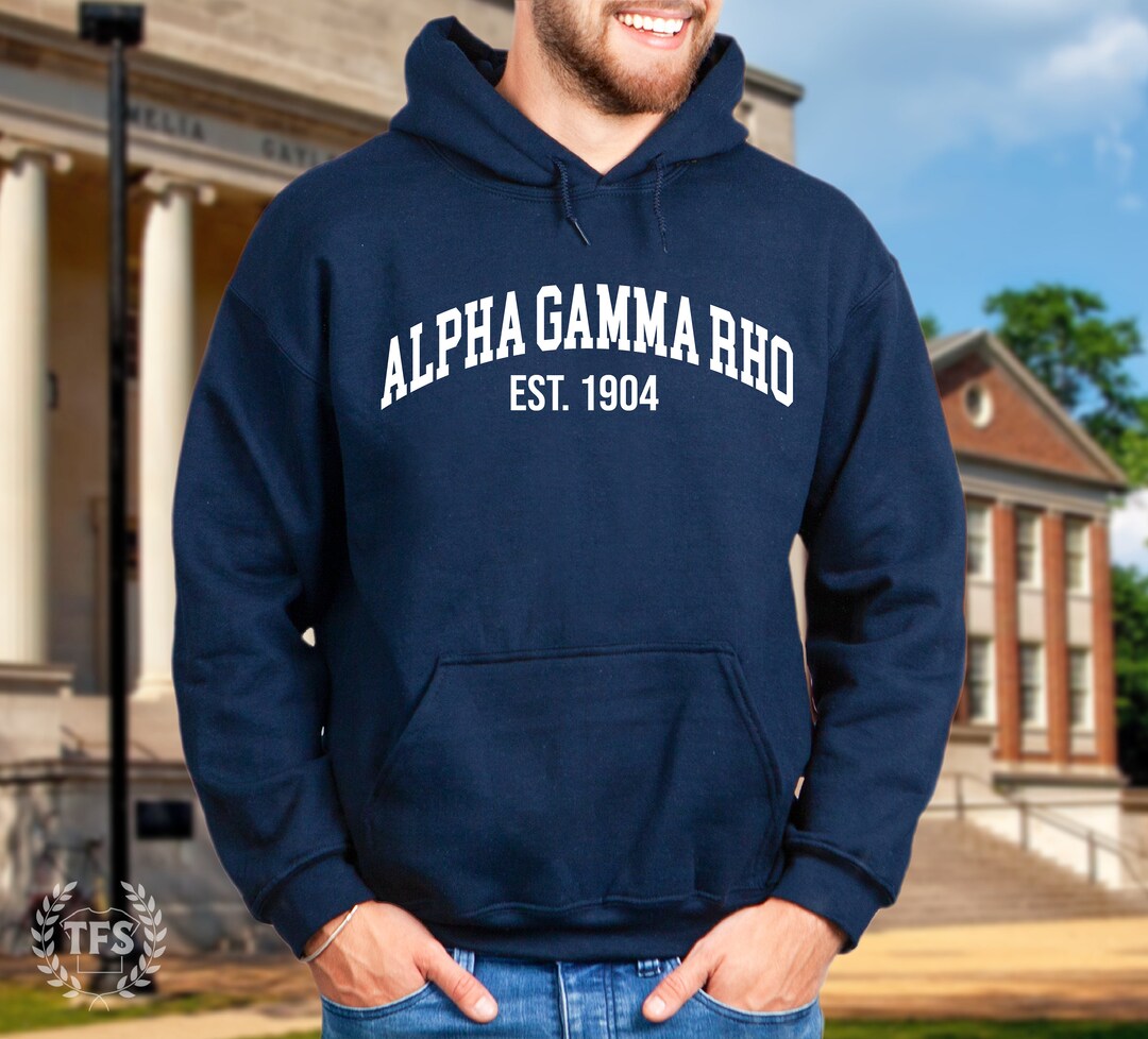 Alpha Gamma Rho Fraternity College Comfy Soft Hooded Sweatshirt | AGR ...