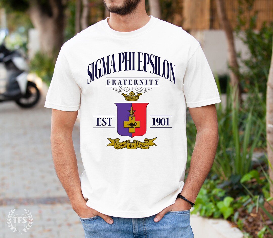 Sigma Phi Epsilon Fraternity College Comfy Soft Heavyweight T-shirt ...
