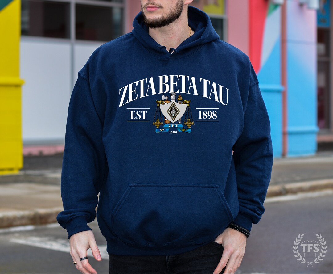 Zeta Beta Tau Fraternity College Comfy Soft Hooded Sweatshirt ZBT ...